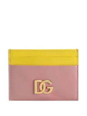 Dolce & Gabbana Dg-plaque Cardholder - Pink