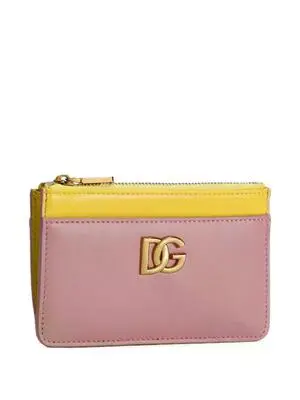 Dolce & Gabbana Dg-plaque Cardholder - Pink