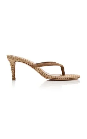 GIANVITO ROSSI Calypso Suede Thong Sandals