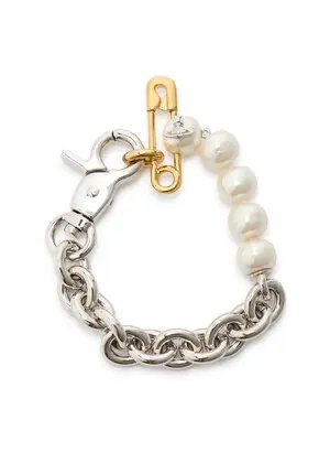 VIVIENNE WESTWOOD Claude Pearl And Chain Bracelet