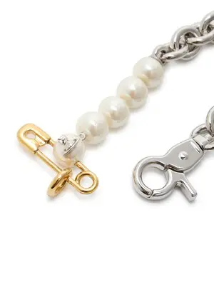 VIVIENNE WESTWOOD Claude Pearl And Chain Bracelet