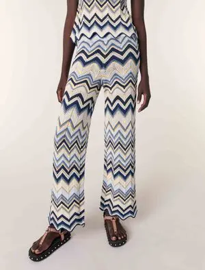 Maje Viscose Crochet Trousers