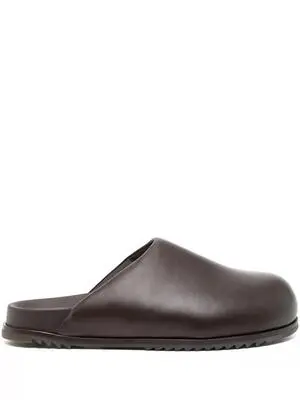 Rick Owens Round Toe Mules - Brown