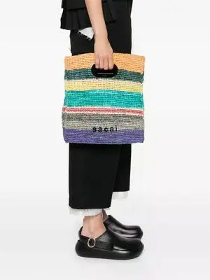 Sacai Medium Shopper Tote Bag - Green