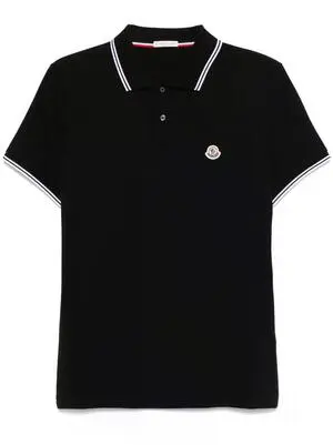 Moncler Logo-patch Cotton Polo Shirt