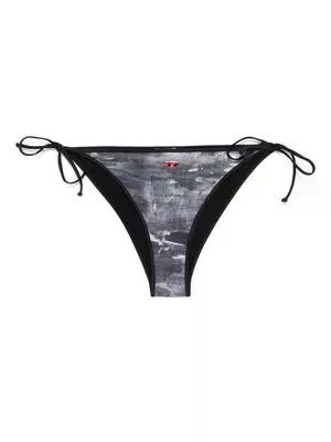 DIESEL® Abstract-print Bikini Bottom - Grey