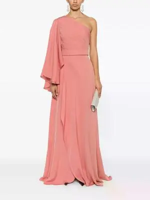 Elie Saab One-shoulder Gown - Pink