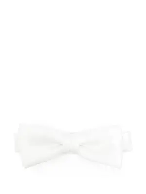 Junya Watanabe Satin Bow Tie - White