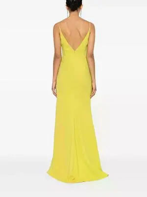 Elie Saab Bow-detail Gown - Green