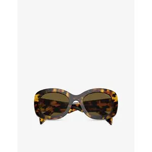Prada Butterfly-frame Acetate Sunglasses - Yellow