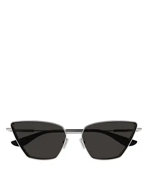 Alexander McQueen Cat Eye Sunglasses - Silver
