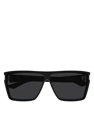 Saint Laurent Square Sunglasses, 64mm - Black