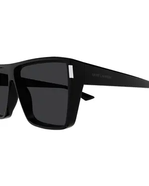 Saint Laurent Square Sunglasses, 64mm - Black