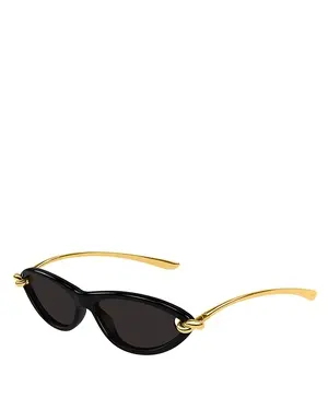 Bottega Veneta Knot Cat Eye Sunglasses 56mm Black
