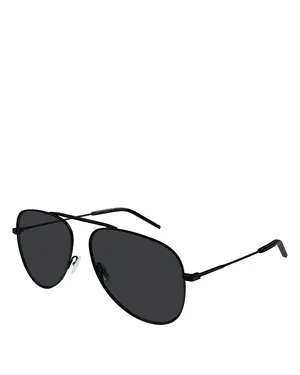 Saint Laurent Pilot Sunglasses, 59mm