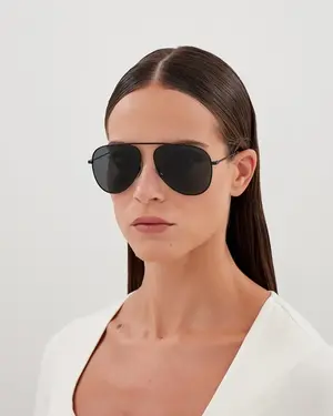 Saint Laurent Pilot Sunglasses, 59mm