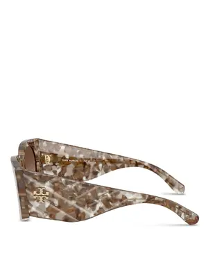 Tory Burch Rectangular Sunglasses - Brown Gradient