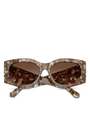 Tory Burch Rectangular Sunglasses - Brown Gradient