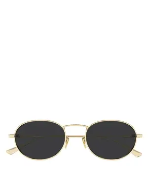 Saint Laurent Oval Sunglasses 52mm - Gold