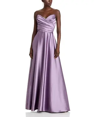 Amsale Strapless Gown
