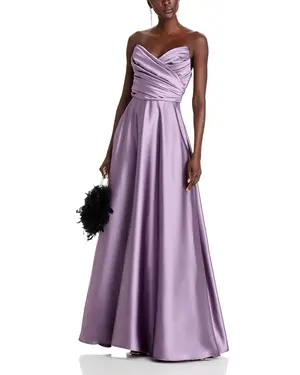 Amsale Strapless Gown