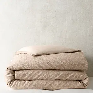 HUDSON PARK COLLECTION Diamond Facets Duvet Cover, King Exclusive - Light Rust