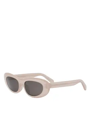 Celine 3 Dots Rectangular Sunglasses - Pink/smoke