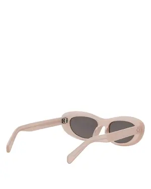 Celine 3 Dots Rectangular Sunglasses - Pink/smoke