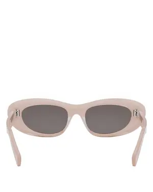 Celine 3 Dots Rectangular Sunglasses - Pink/smoke