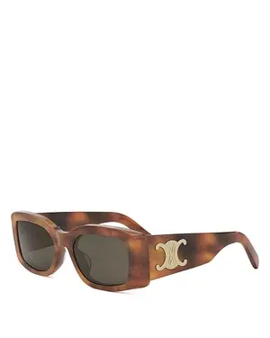 Celine Maxi Triomphe Sunglasses - Havana/brown