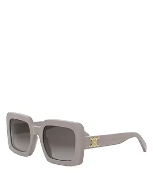 Celine Triomphe Square Sunglasses - Brown/brown Grad