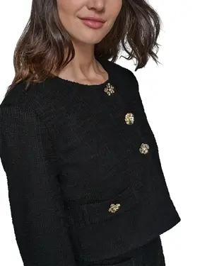 Karl Lagerfeld Paris Collarless Jacket