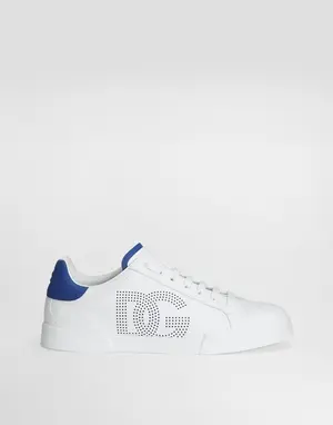 Dolce & Gabbana Printed Calfskin Strobel Portofino Light Sneakers - Multicolor