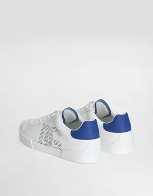 Dolce & Gabbana Printed Calfskin Strobel Portofino Light Sneakers - Multicolor