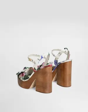 Dolce & Gabbana Keira Jacquard Platform Sandals - Print