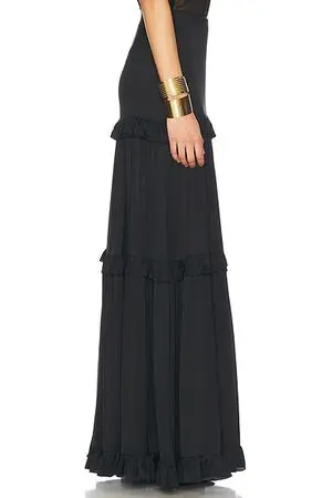 Saint Laurent Charmeuse Maxi Skirt
