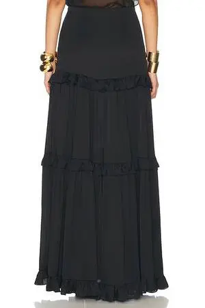 Saint Laurent Charmeuse Maxi Skirt