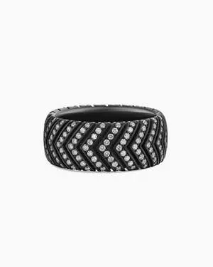 David Yurman Chevron Band Ring - Diamond