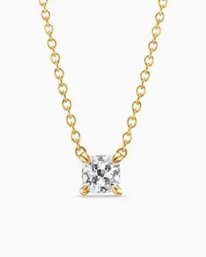 David Yurman 18k Yellow Gold And Pendant Necklace