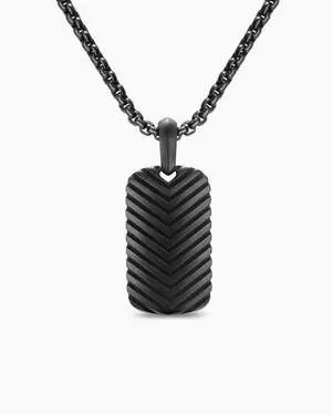 David Yurman Chevron Tag - Black Titanium