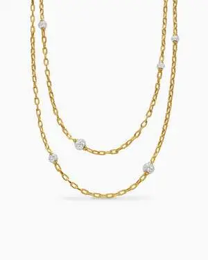 David Yurman Dy Madison Pavé Station Necklace - Diamond