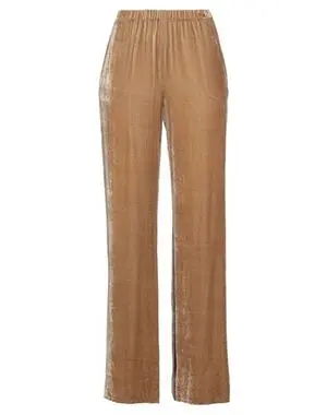 Antonelli Firenze Wide-leg Velvet Pants - Beige