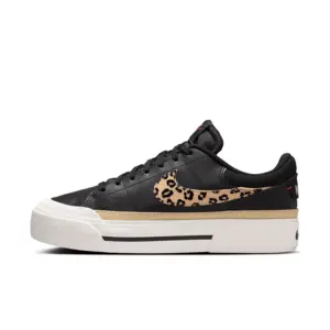 Nike Court Legacy Lift Platform Sneakers - Black