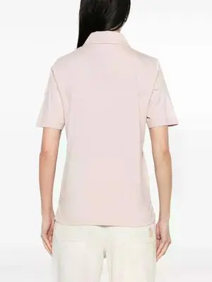 Moncler Logo-patch Polo Top - Pink