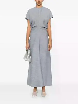 TOTEME Slouch-waist Crinkled Maxi Dress