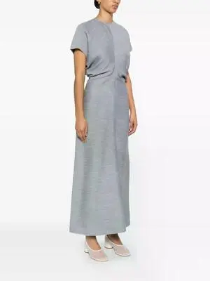 TOTEME Slouch-waist Crinkled Maxi Dress