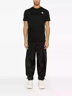 Moncler Flocked Logo Cotton T-shirt