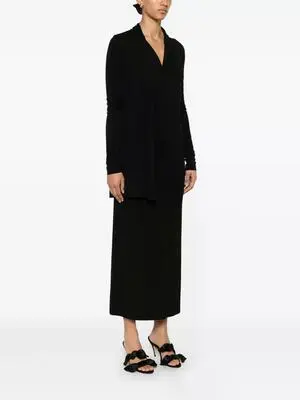 TOTEME Overlapped Jersey Dress - Black