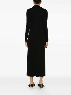 TOTEME Overlapped Jersey Dress - Black