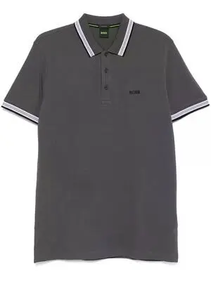 BOSS Piqué Polo Shirt - Grey